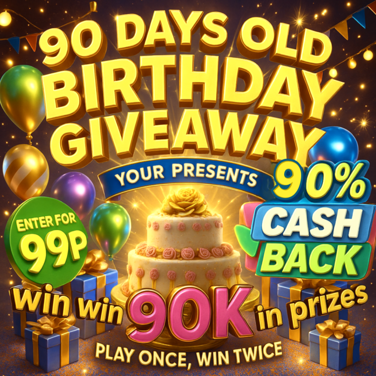 INSTANTSCRATCH#3 - 90% BIRTHDAY CASH BACK, 4/10 CHANCE TO WIN CASH ...