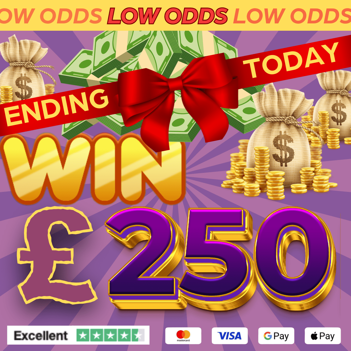 LIVEDRAW#23 WIN £250 QUICK & EASY CASH - LOW ODDS - LUCKY THURSDAY ...