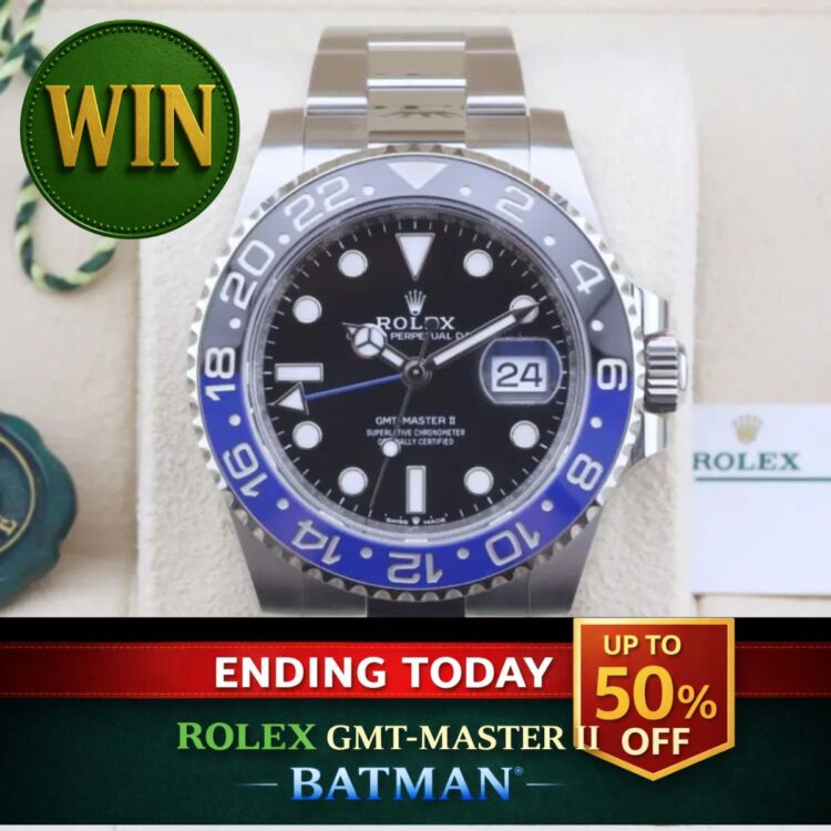 Win Rolex GMT-Master II 'Batman' Watch or £10,000 Cash Alternative ...