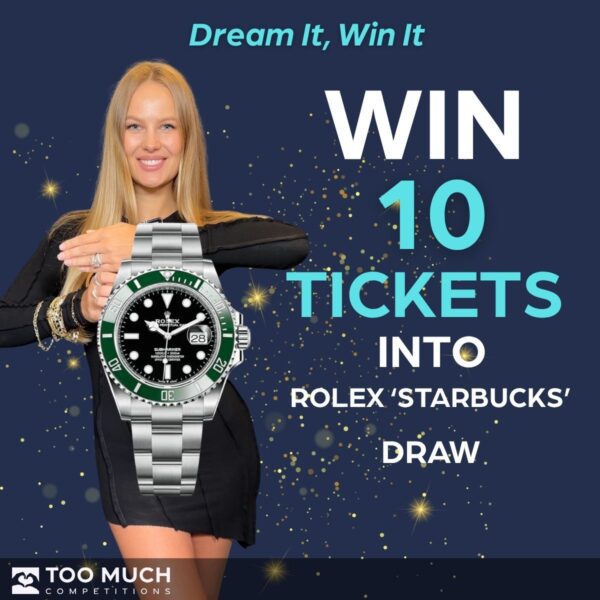 Win 10 entries into Rolex Starbucks - Ultra Low Odds (Tuesday) - TOO ...